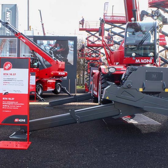 Magni telescopic handlers - Trade show exhibits in Europe - A&M Production